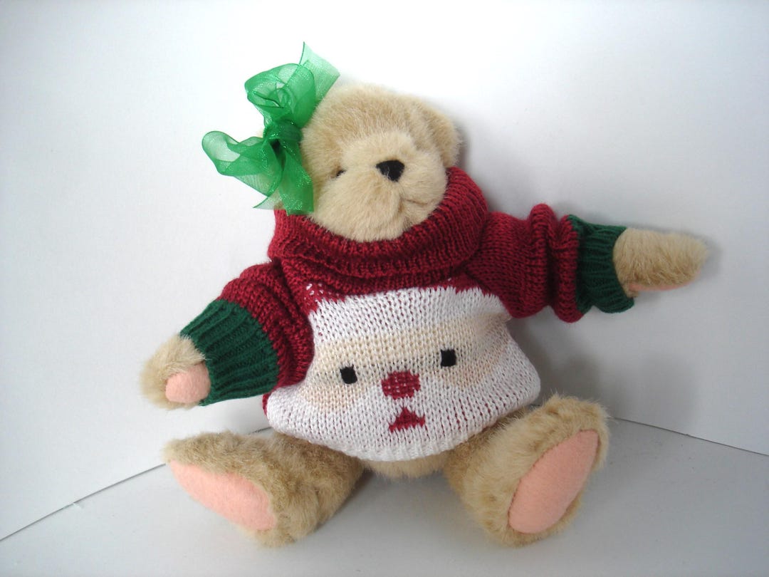 Treasured Toggery Teddy Bear Sweater With Santa - Etsy