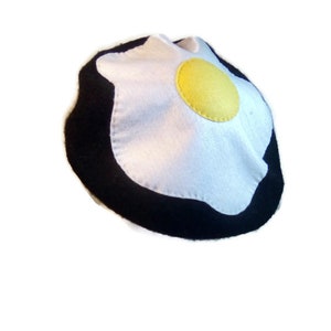 Black Egg Beret Fried Egg Hat Black Hat Women's Hat - Etsy UK