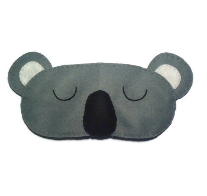 Koala Bear Sleep Mask Koala Eye Mask Animal Sleep Mask Felt | Etsy