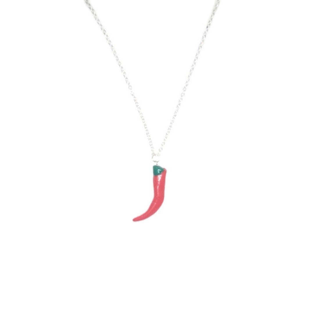 Chilli Necklace Pepper Necklace Red Chilli Necklace Chilli - Etsy
