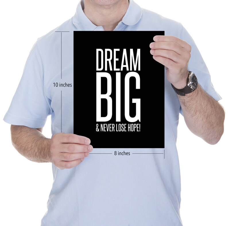 Dream Big Famous Quotes 3 Poster Set Motivational Teen Boy Girl Art ...