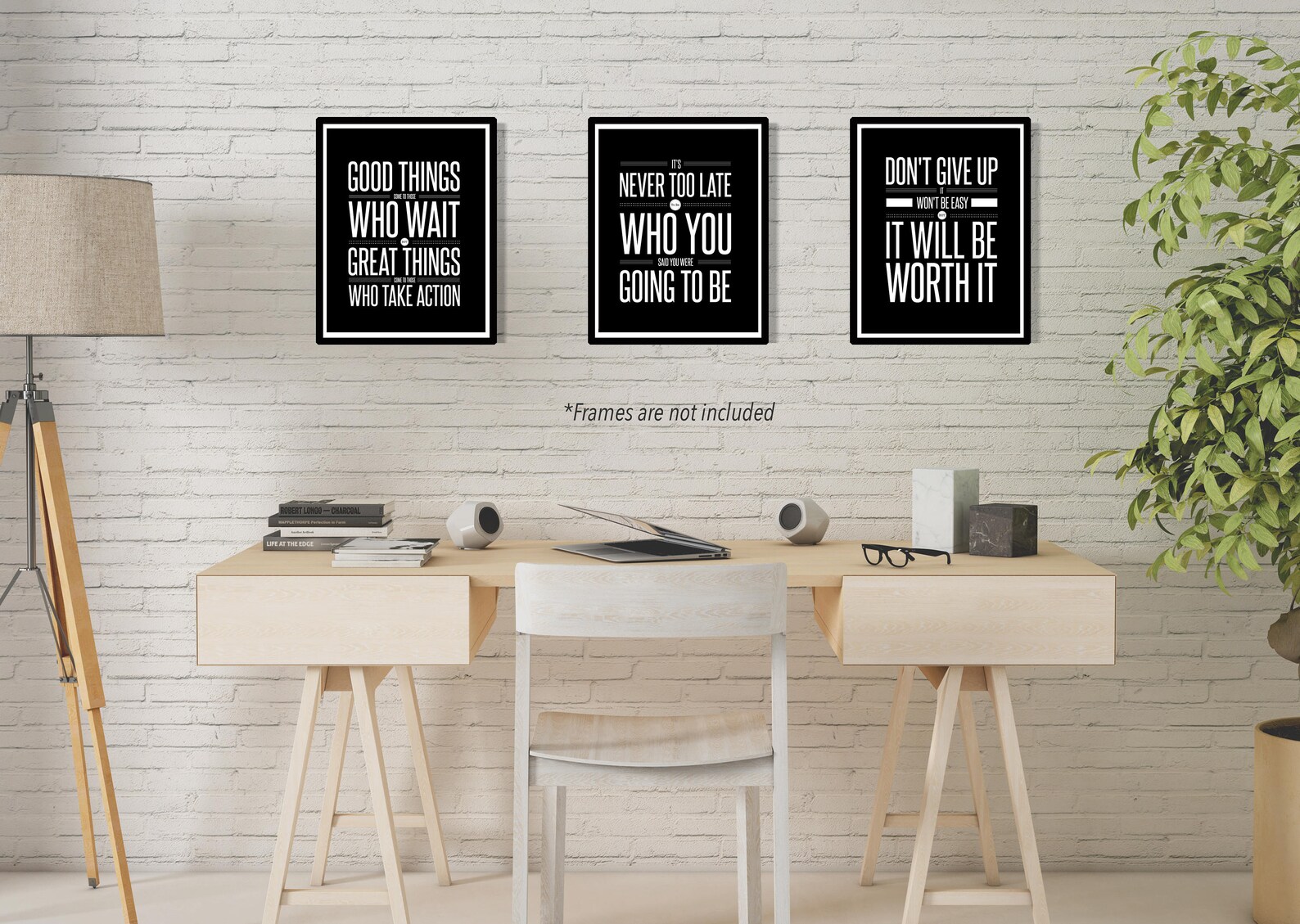 Don't Give up 3 Poster Set Motivational Inspirational Quote Art Posters ...