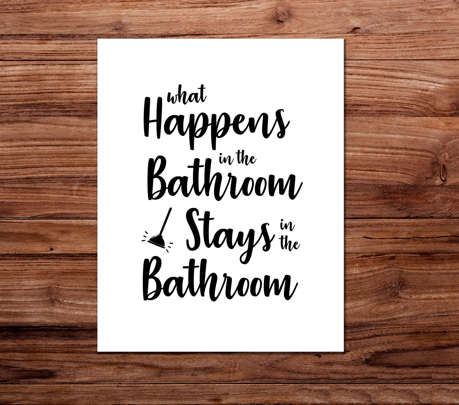 Bathroom Quotes and Art Sayings Prints Set of Six Funny Photos 8x10 ...