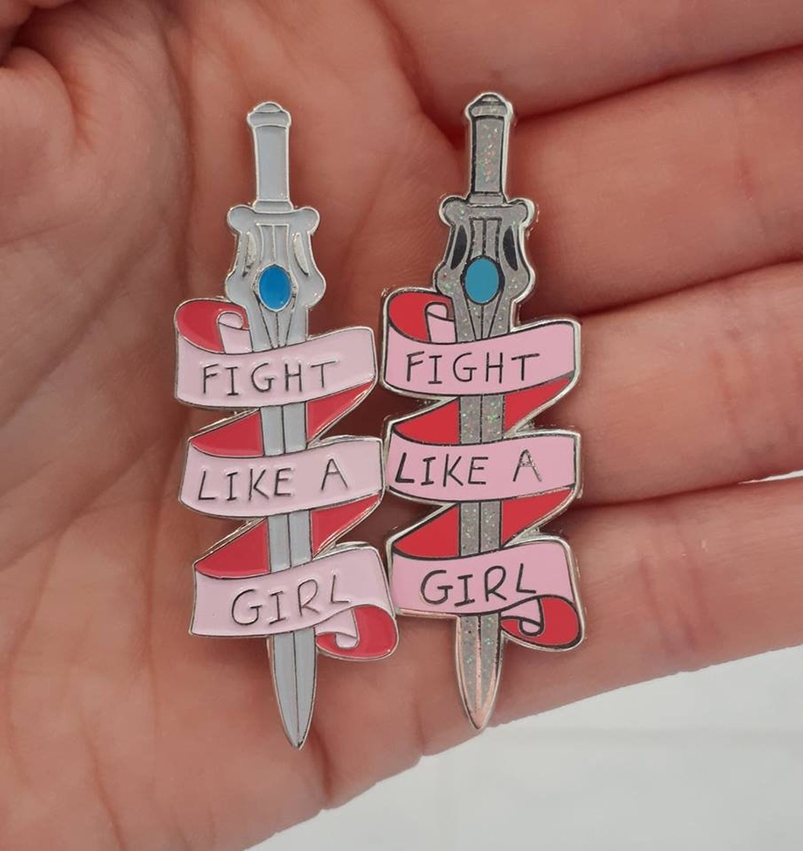 She-ra Inspired Princess of Power Enamel Pin FIGHT LIKE A - Etsy