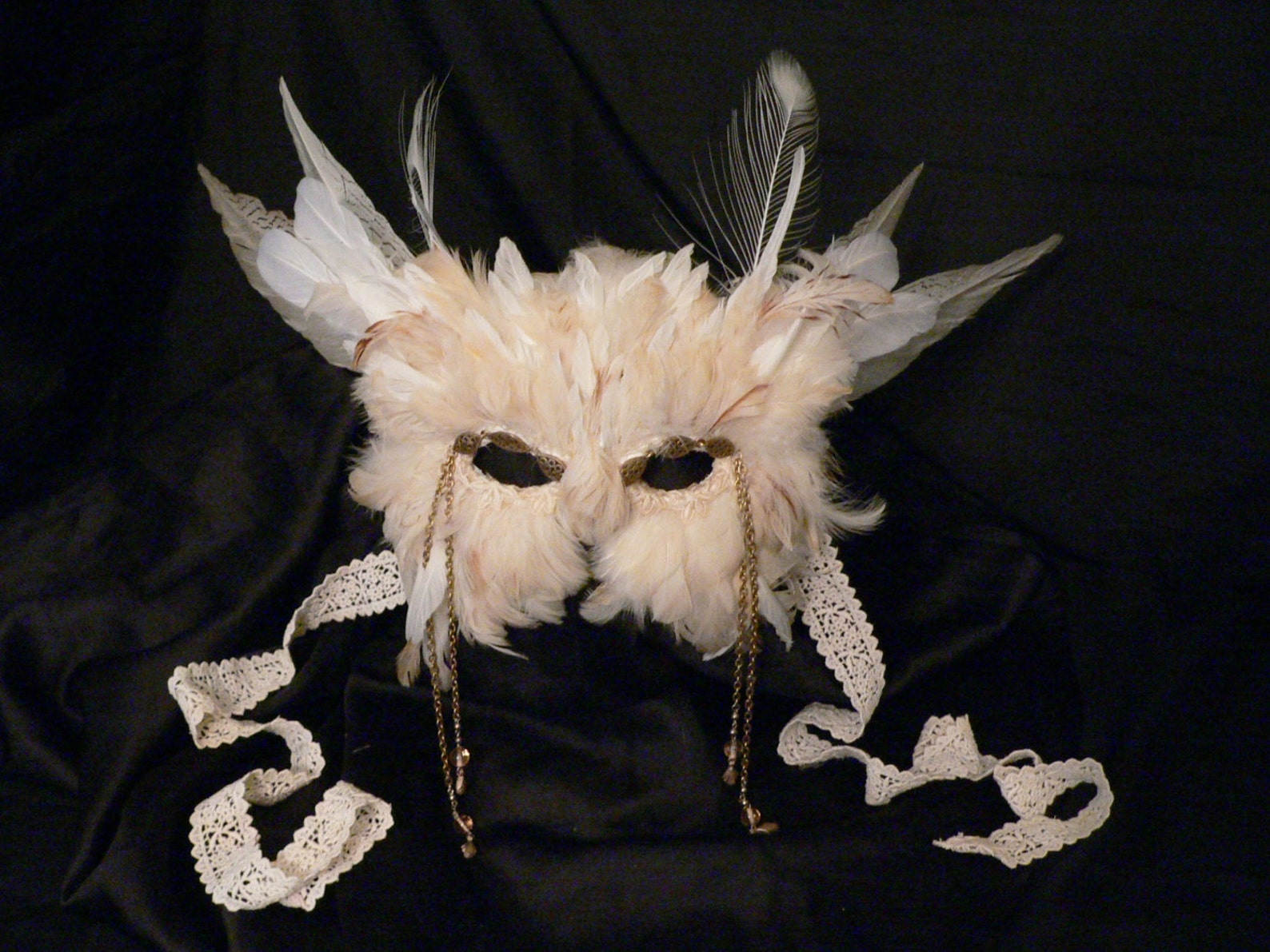 Mask With Feathers Mixed Media - Etsy Hong Kong