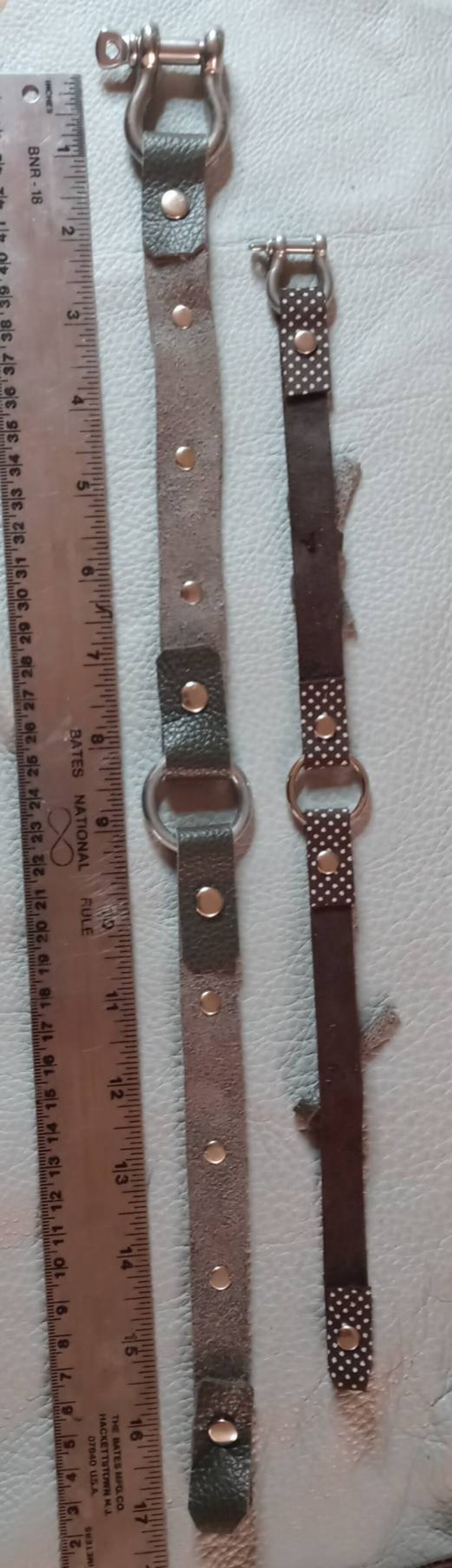 Couples Night Collar Matching Choker Brown and Pink Polka Dots Printed ...