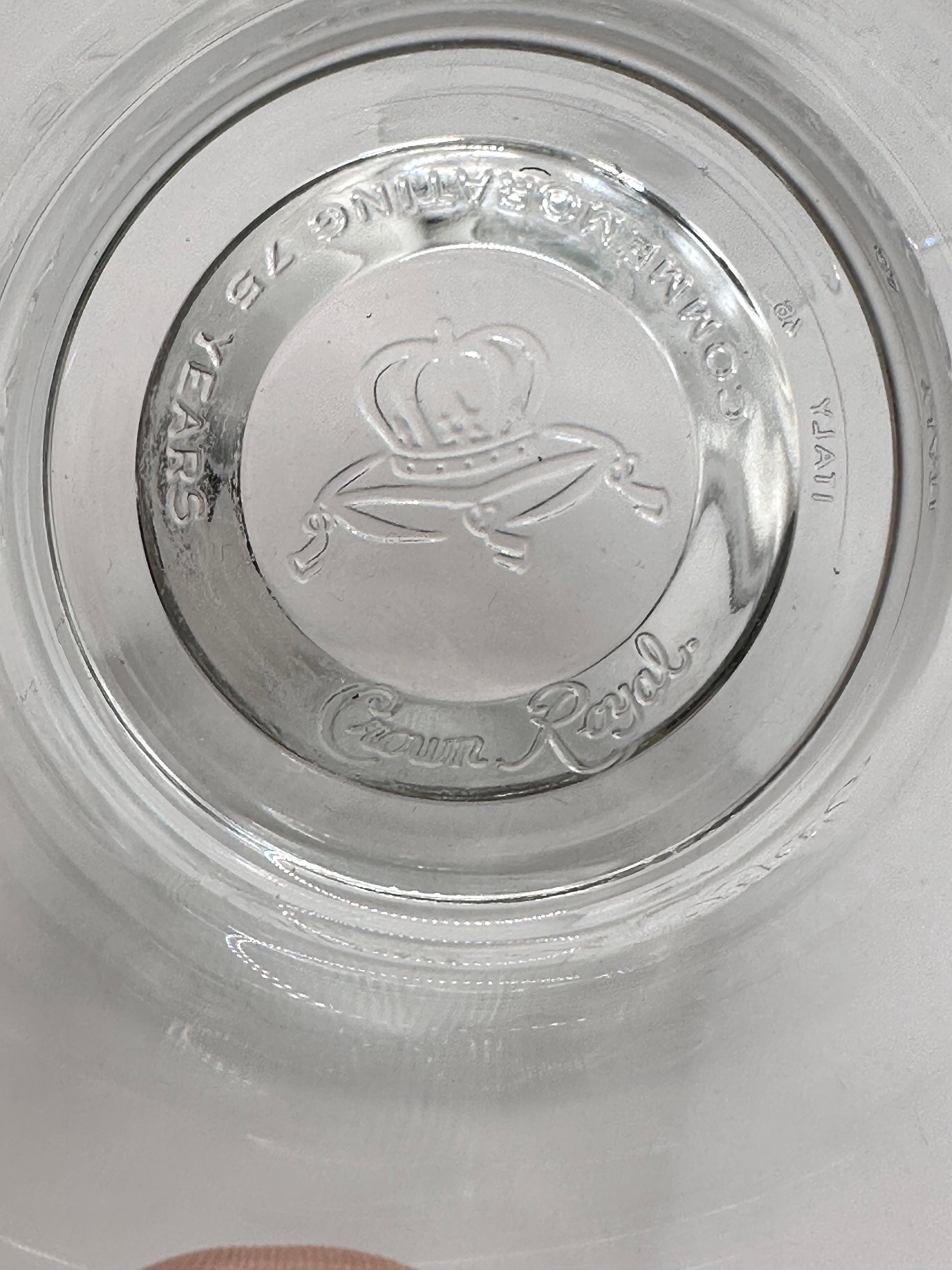 Italian Crown Royal Rocks Glasses With Crown on Pillow - Etsy