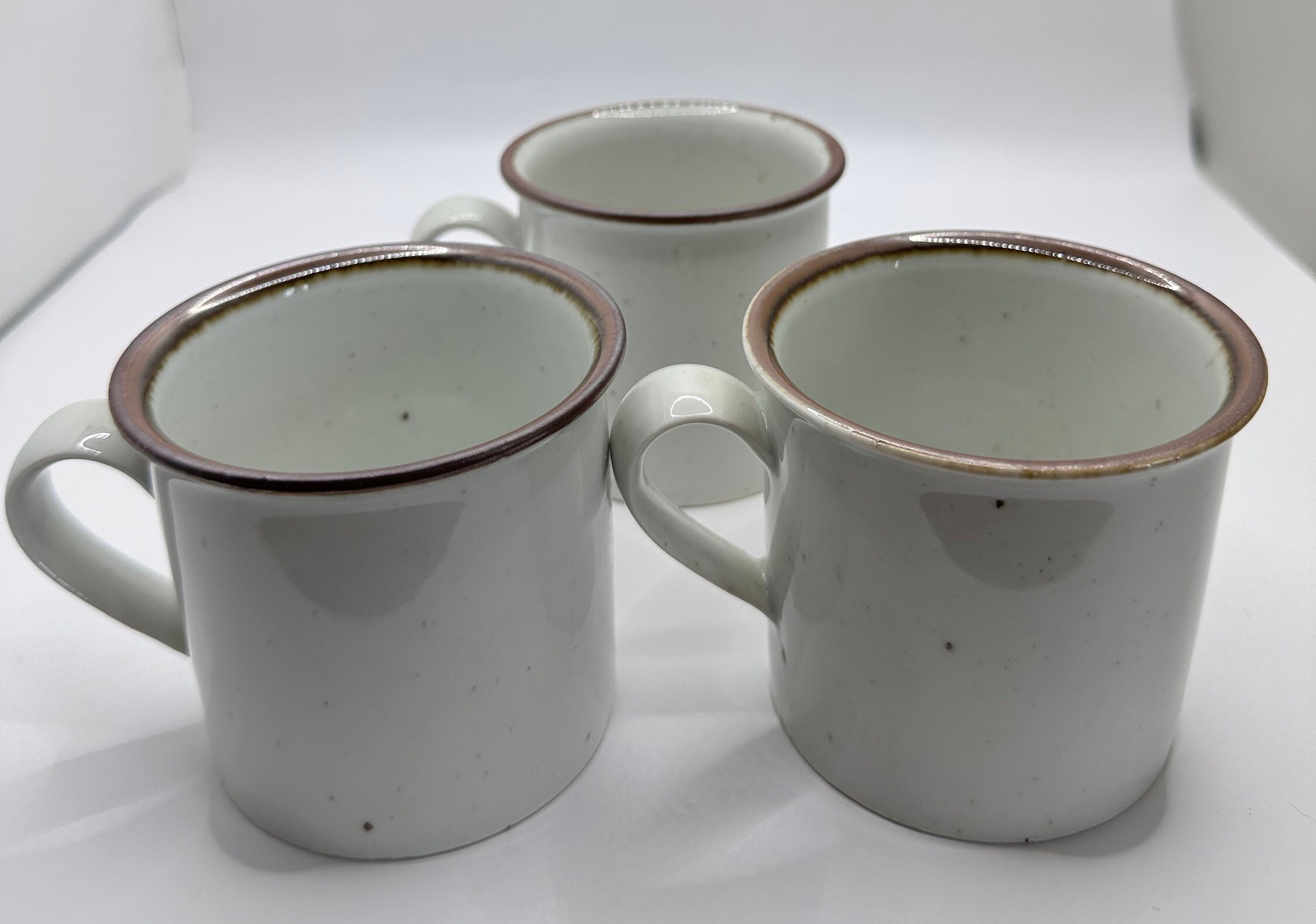 Vintage Dansk Speckled Beige Mugs Set of Discontinued Pattern - Etsy
