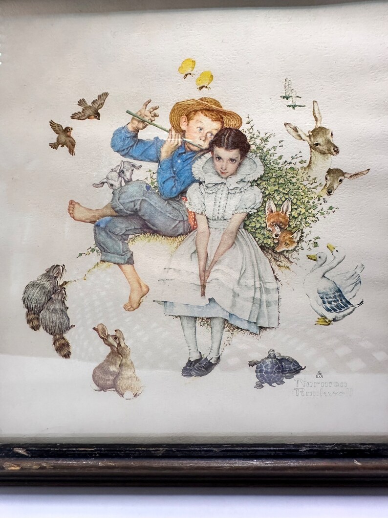 Norman Rockwell, "sweet Song so Young Framed Art - Etsy