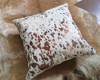 Cowhide pillow | Etsy