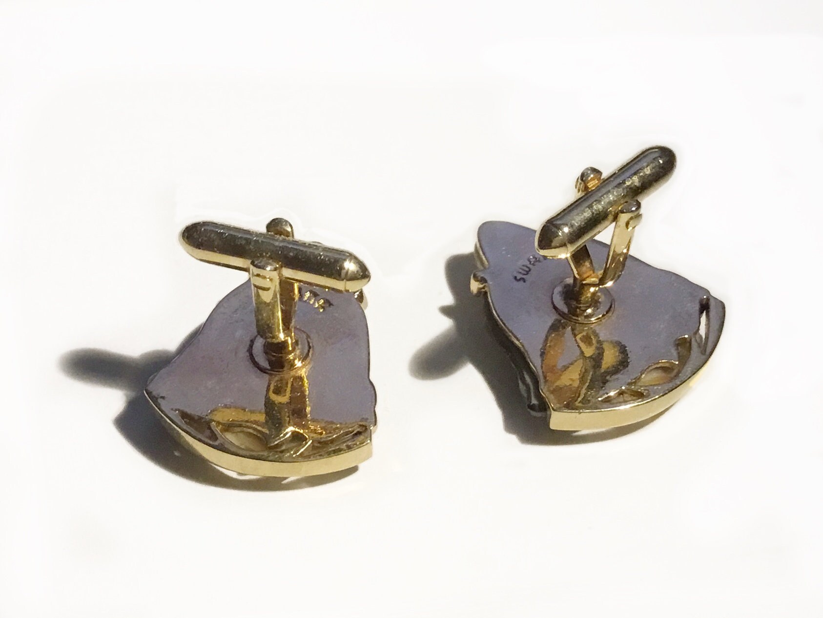 1960s Arita, Japan Toshikane Cufflinks Featuring Jurōjin, God of ...
