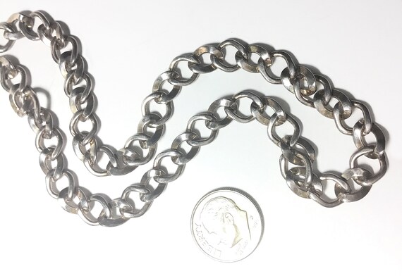Artisan Handmade Sterling Unisex Chain 17 1/2” Neckla… - Gem