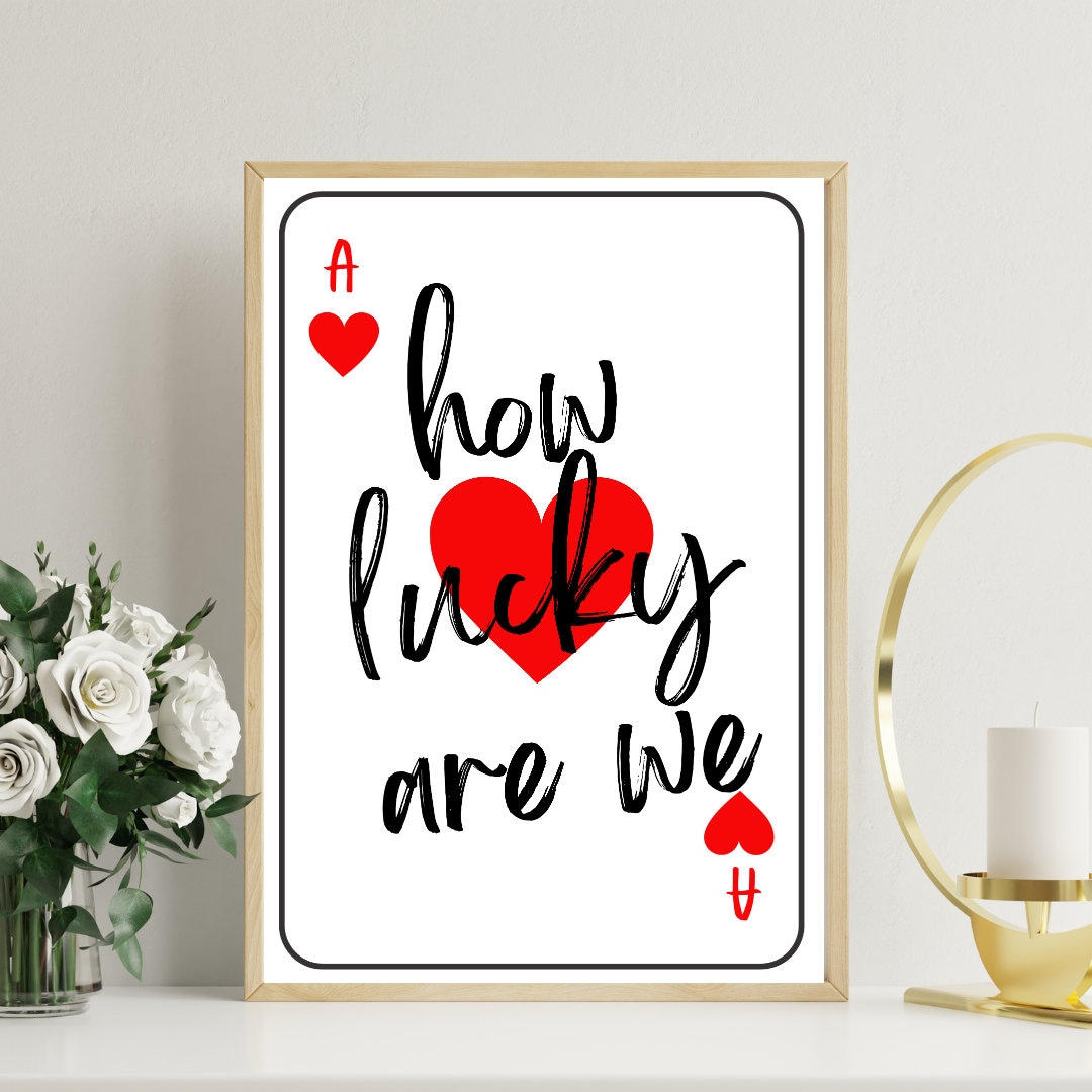 How Lucky Are We, Zach Bryan Wall Art, Digital Wall Print - Etsy