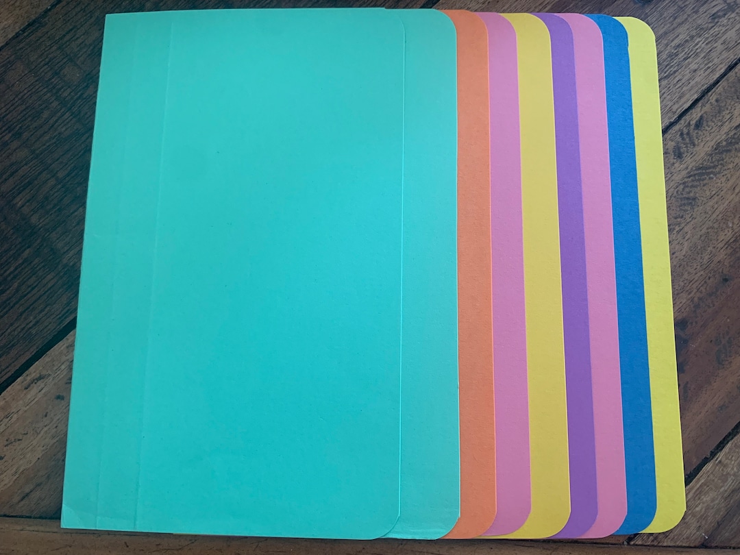 Pack of 8 Mini Manila Folders - Etsy