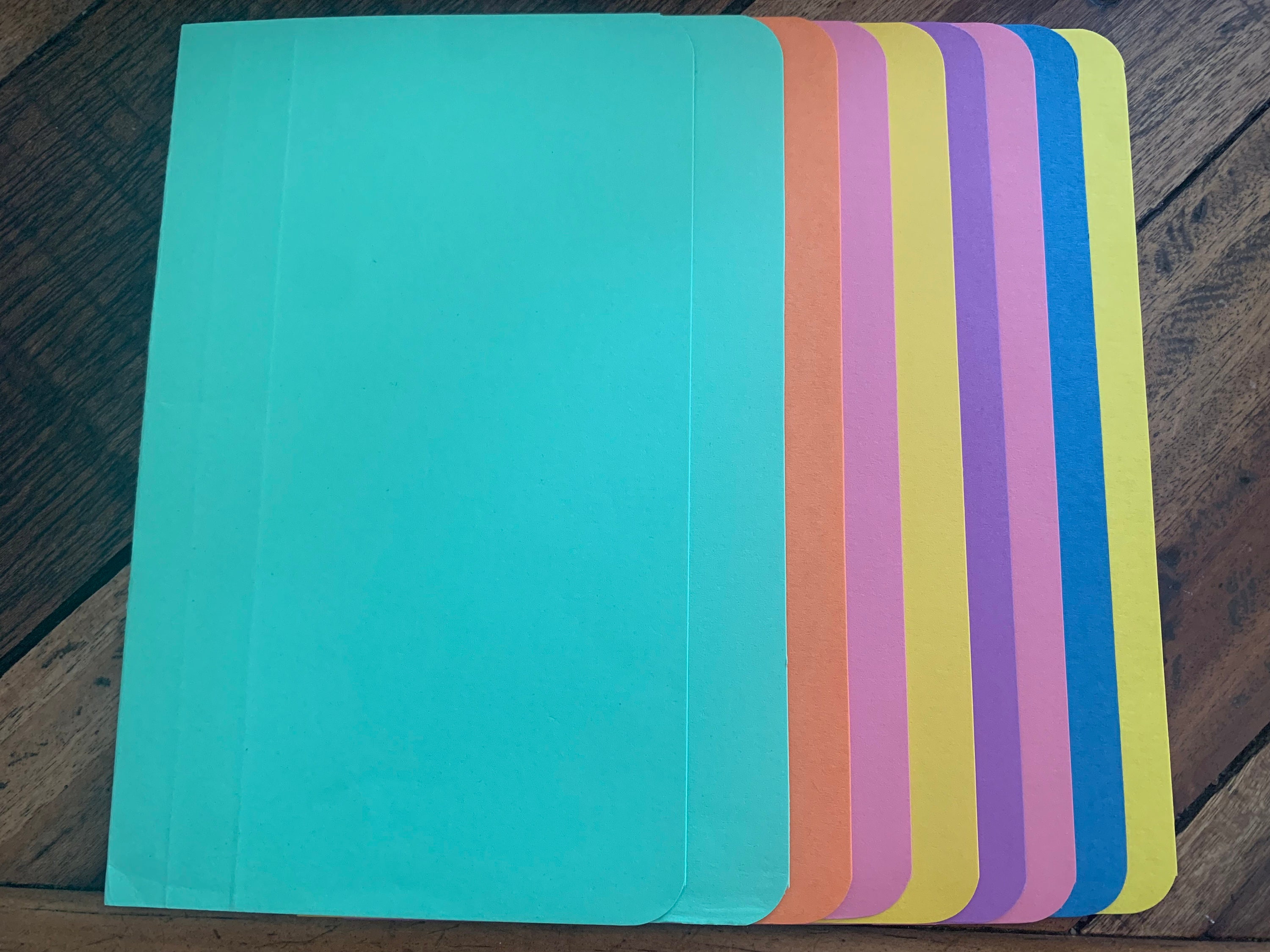 Pack of 8 Mini Manila Folders - Etsy