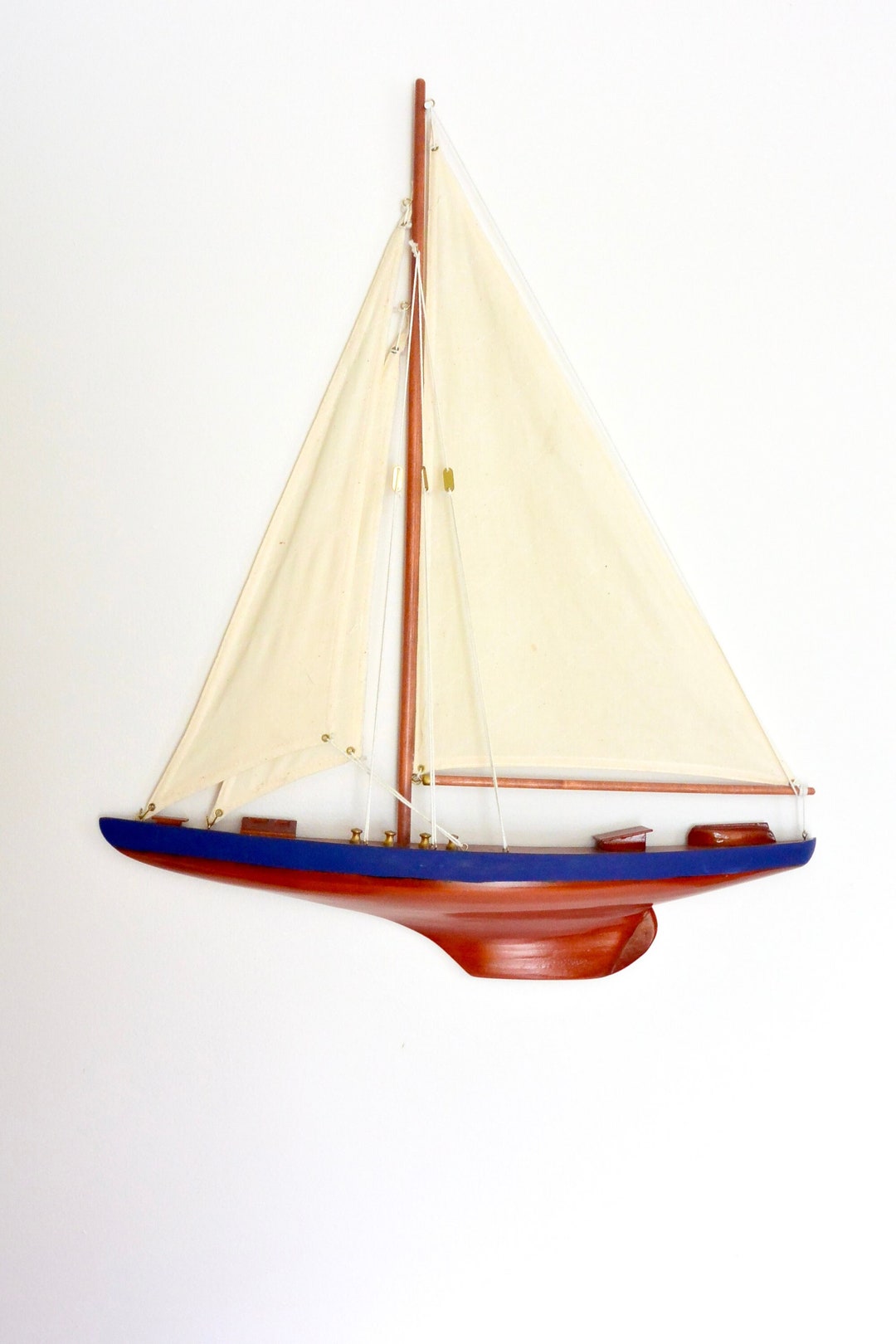 Sailboat Wall Hanging Artwork / Model Ship Gallery Wall - Etsy