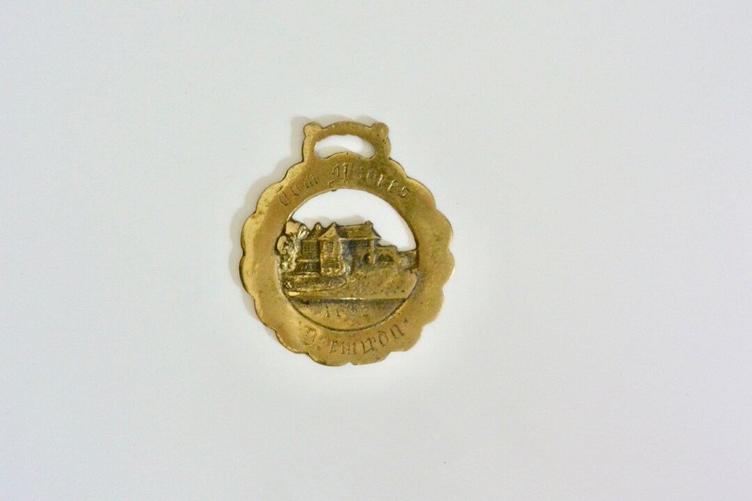 Brass Horse Harness Bridle Medallion / Equestrian Home Decor / Farm ...