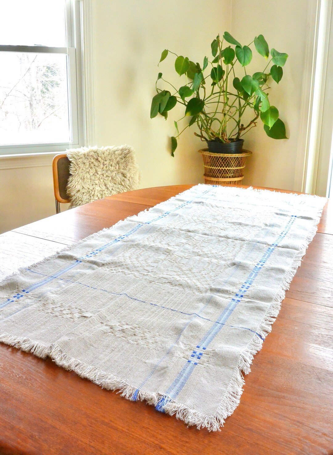 Beautiful Pattern Runner Textile / Table Top /woven Fabric / Mid ...