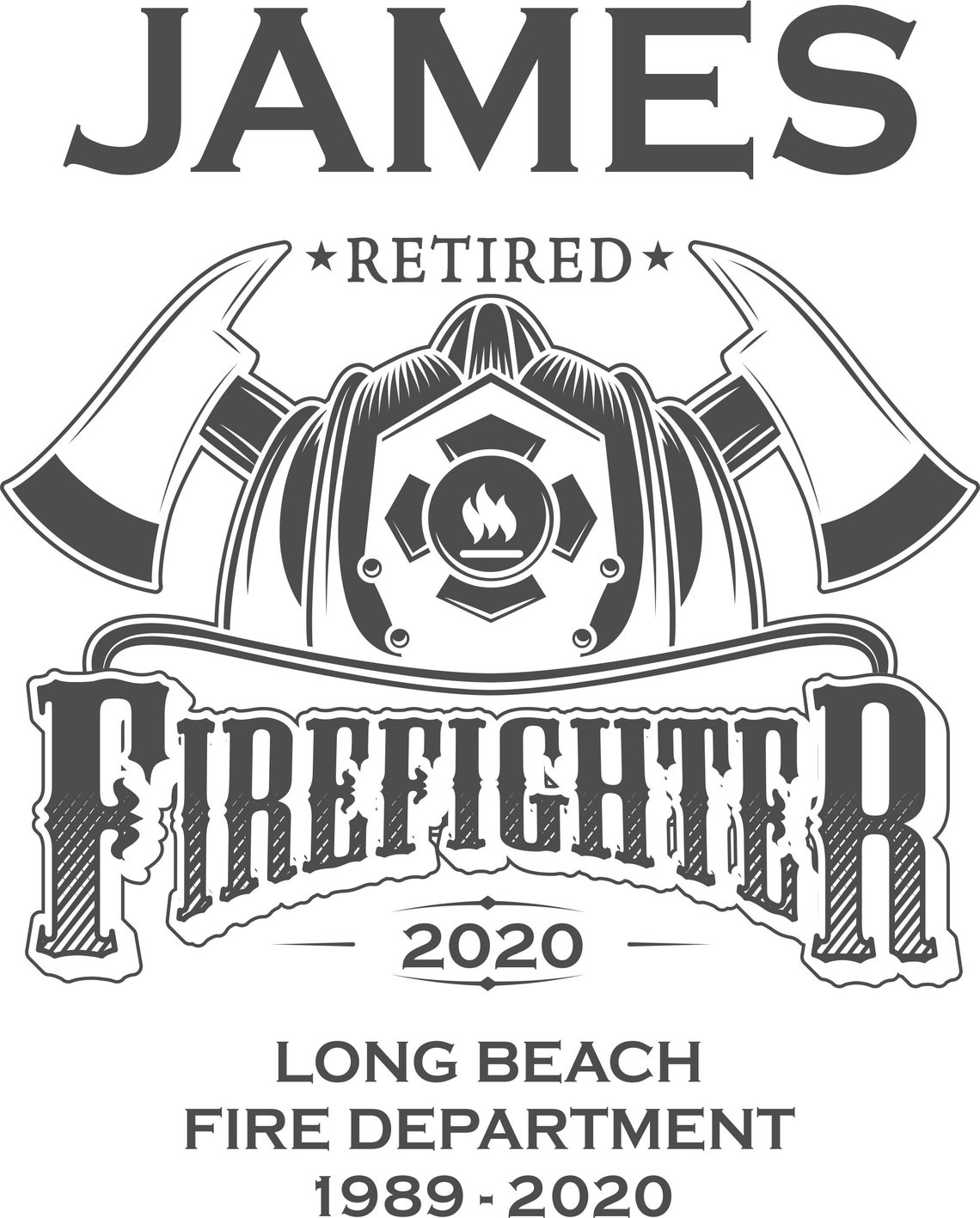 Personalized Laser Engraved Firefighter Retirment Pint Glass | Fireman ...