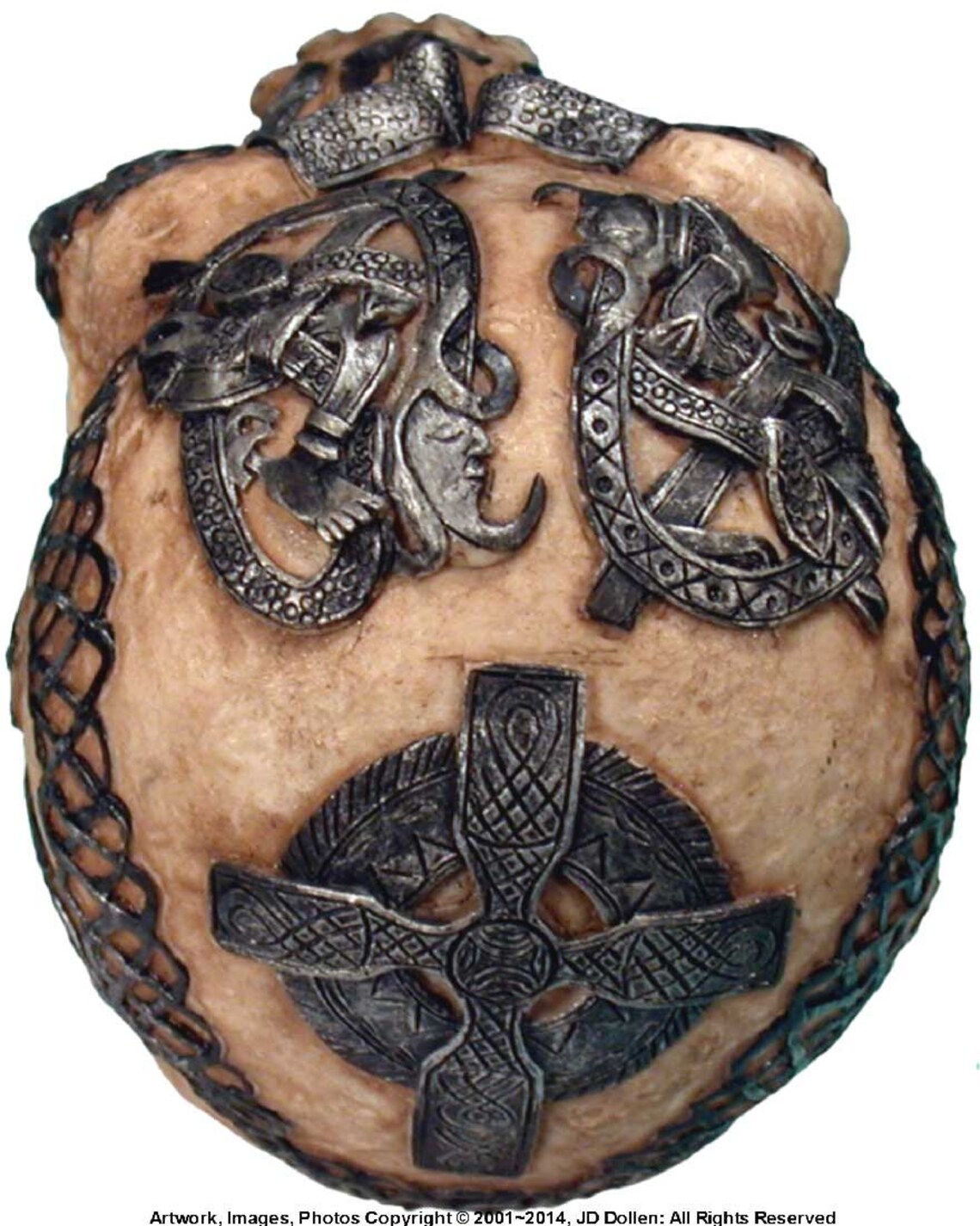 Open Mouth Celtic Demon Dead Head Human Skull Replica Ashtray #2894-08 ...