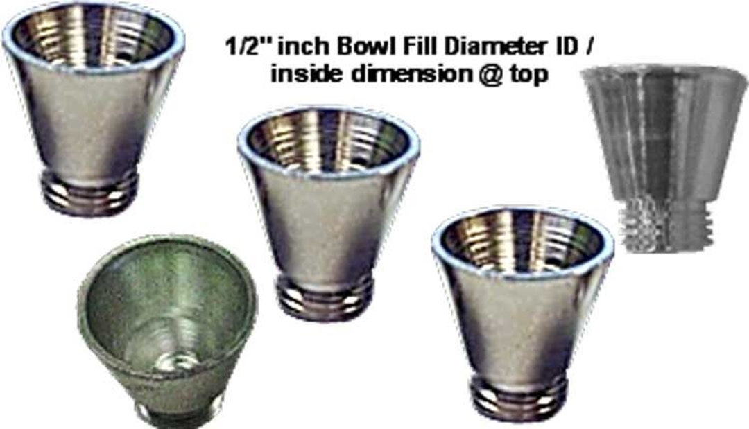5 Pack Cigarette BIG Hit Funnel Pipe Bowls Aluminum Metal Multi-hit ...
