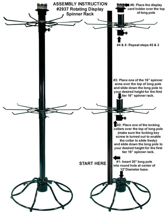 Rotating Revolving Heavy authorized Duty Display Rack