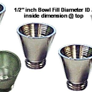 5 Pack Cigarette BIG Hit Funnel Pipe Bowls Aluminum Metal Multi-hit ...