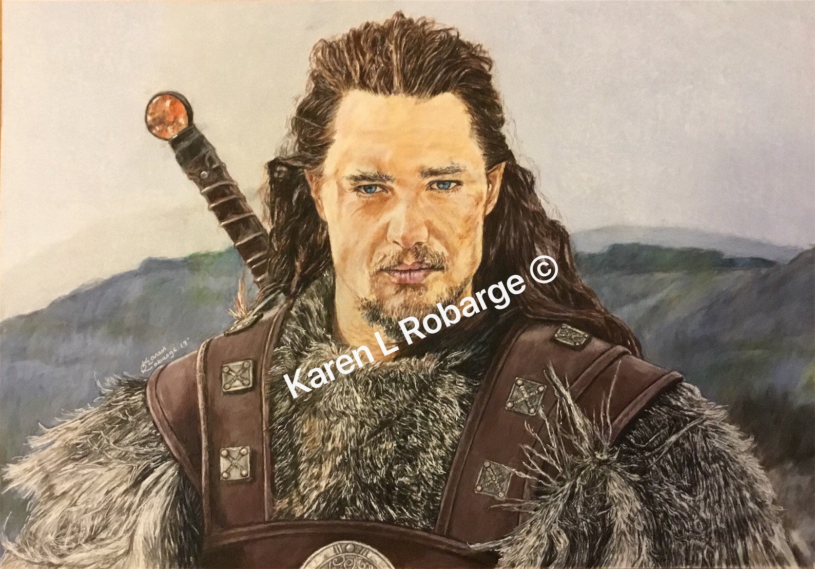 Limited Edition 11" X 17" Art Print of Uhtred From Last Kingdom. - Etsy