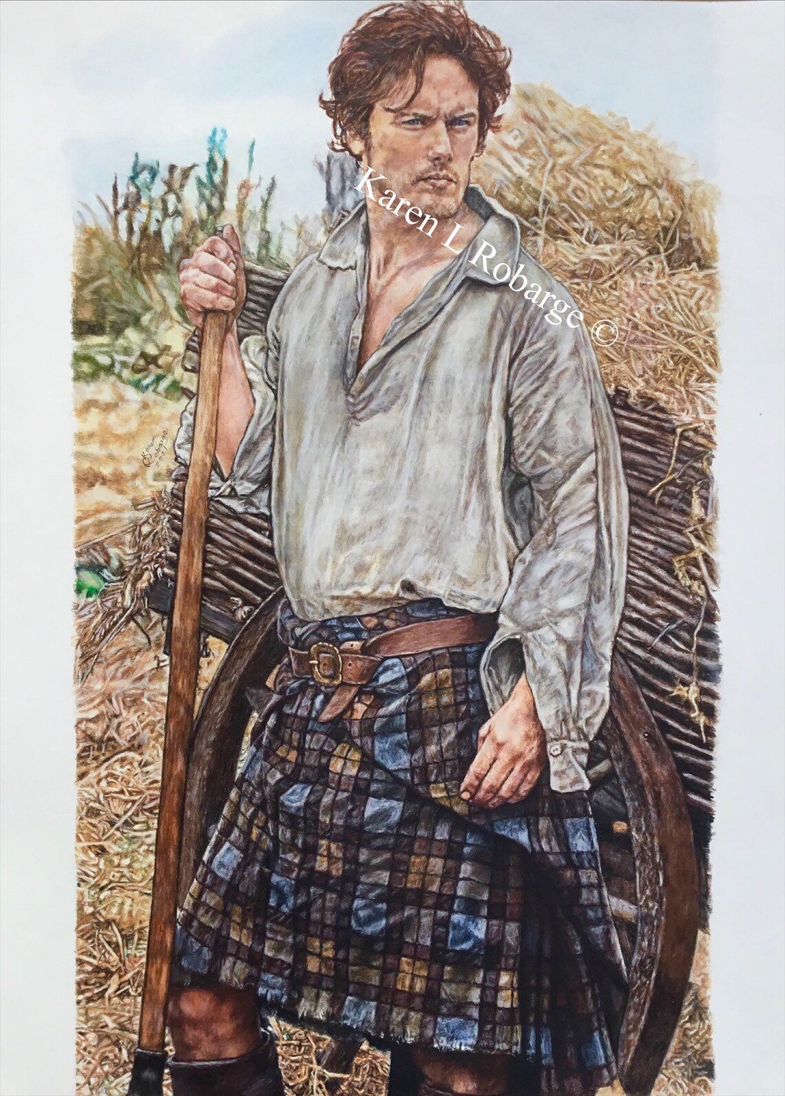 11 X 17 Limited Edition Art Print of Jamie in Season 1 - Etsy