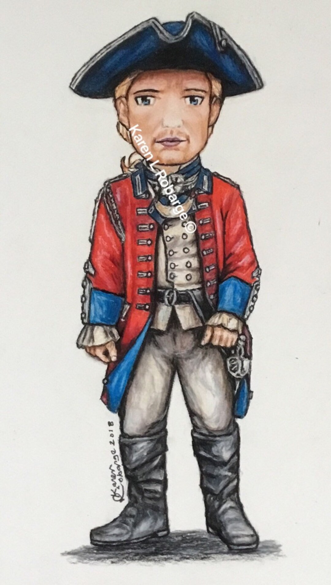 My Cartoon Version of Outlander's Lord John Grey Print - Etsy