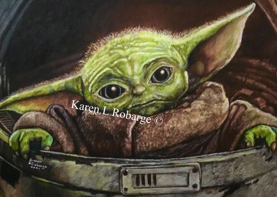 11 X 17 Limited Edition Art Print of Grogu, the Child. - Etsy