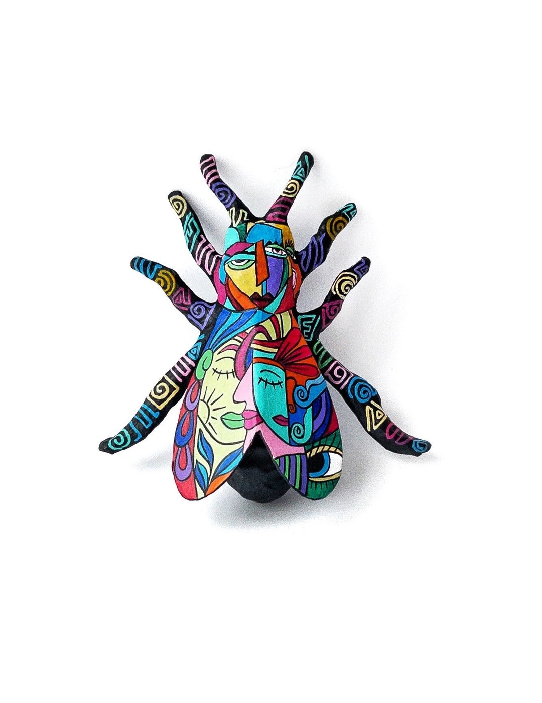 OOAK Interior Sculpture Fly Insect Made of Papier-mache and Hand ...