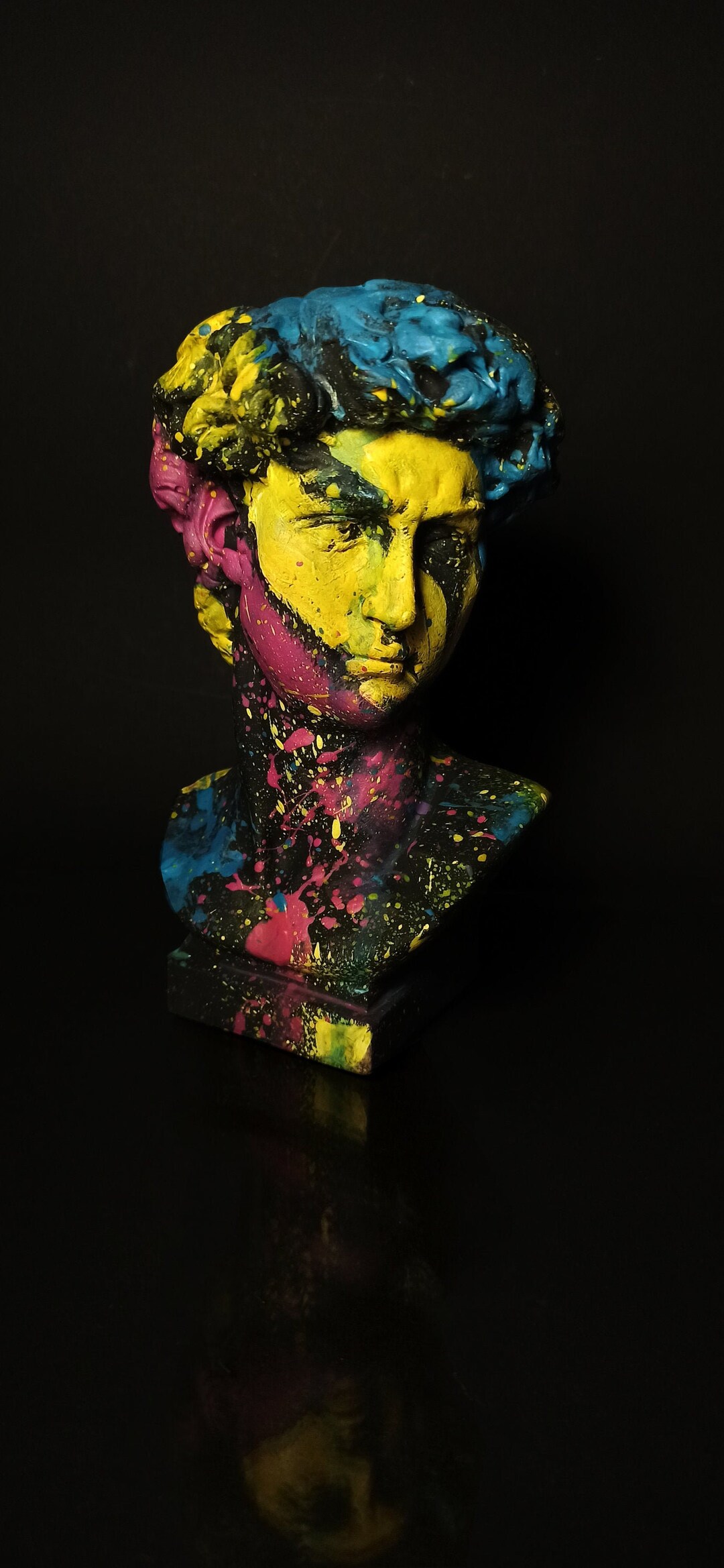 Gypsum Planter Pot Head Hand Painted Pot Head - Etsy