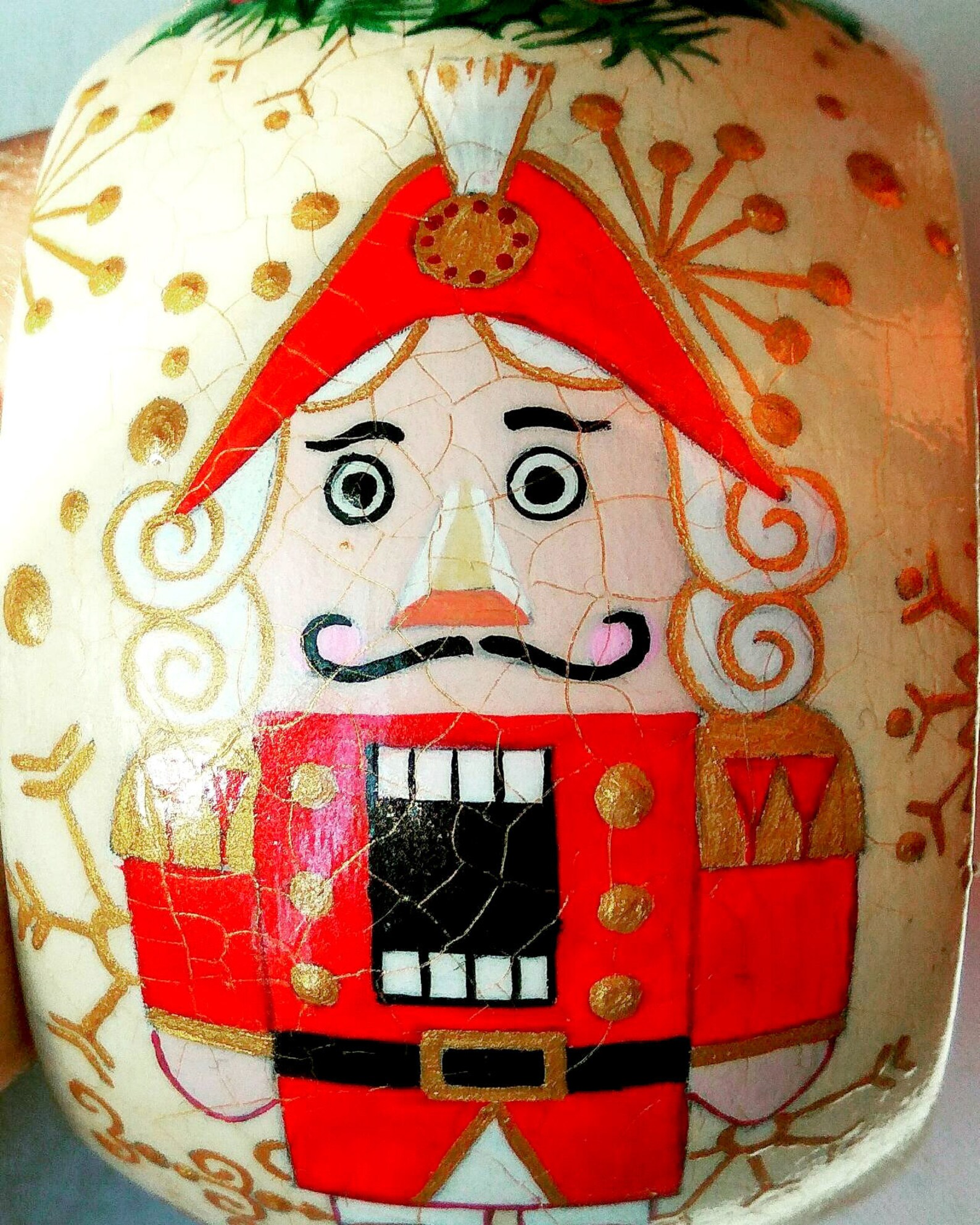 Nutcracker Wood Painted Bracelet-winter Fantasy - Etsy