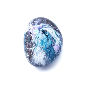 White Rabbit Hand-painted Stones for Home or Garden Decor - Etsy