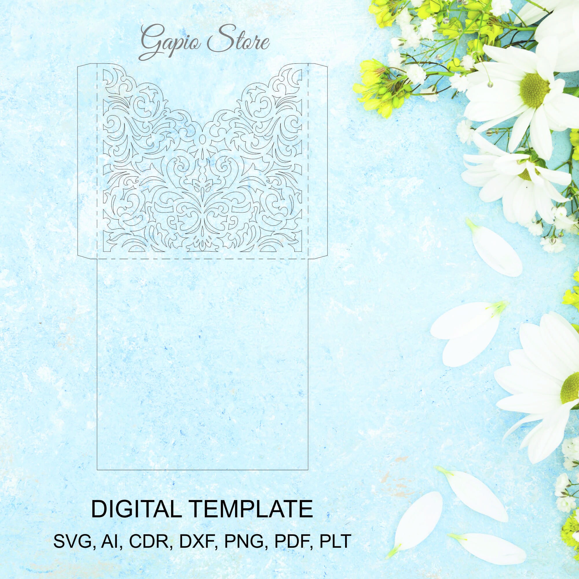 Svg File for Laser Cutting Invitation Template for Laser Cut - Etsy