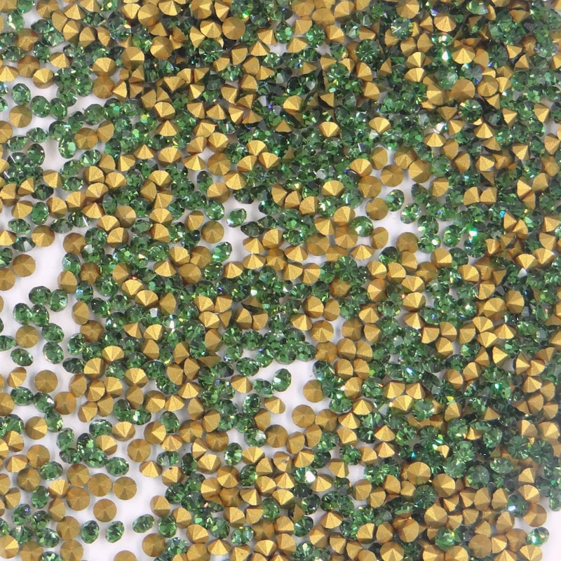 Green Tourmaline Rhinestones - Etsy UK