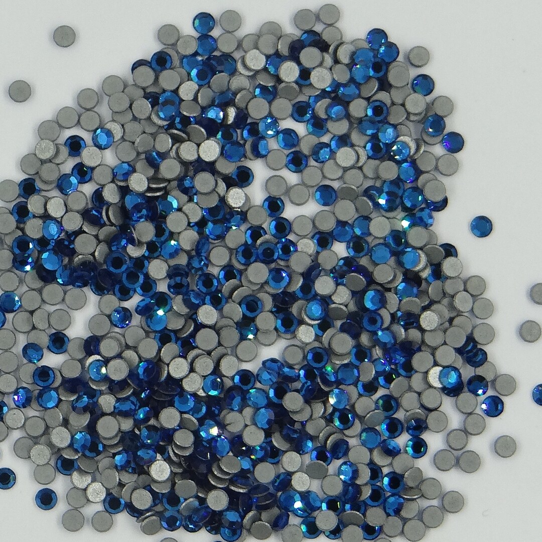 2000 SS5 CB: 50 Swarovski Rhinestones Flat Back 1,85mm CAPRI BLUE - Etsy