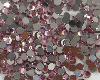 Preciosa Crystals Light Rose 144 Pieces Hotfix Flat Back - Etsy