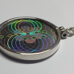 EMF Protection Pendant Sacred Geometry Hologram - Etsy