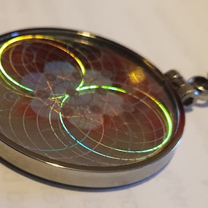 EMF Protection Pendant Sacred Geometry Hologram - Etsy