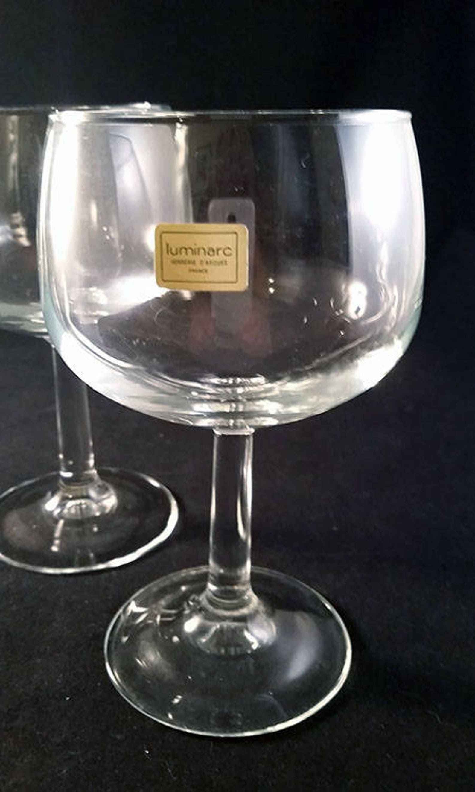 Luminarc Verrerie Darques France Wine Glasses S2 Etsy