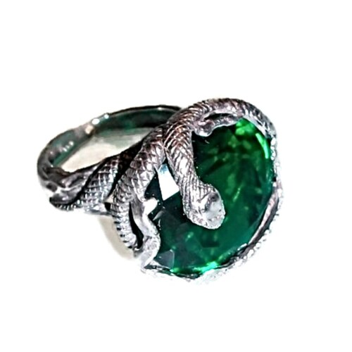 Snake Emerald Unique Mod Artsy Snake Ring Free Shipment - Etsy