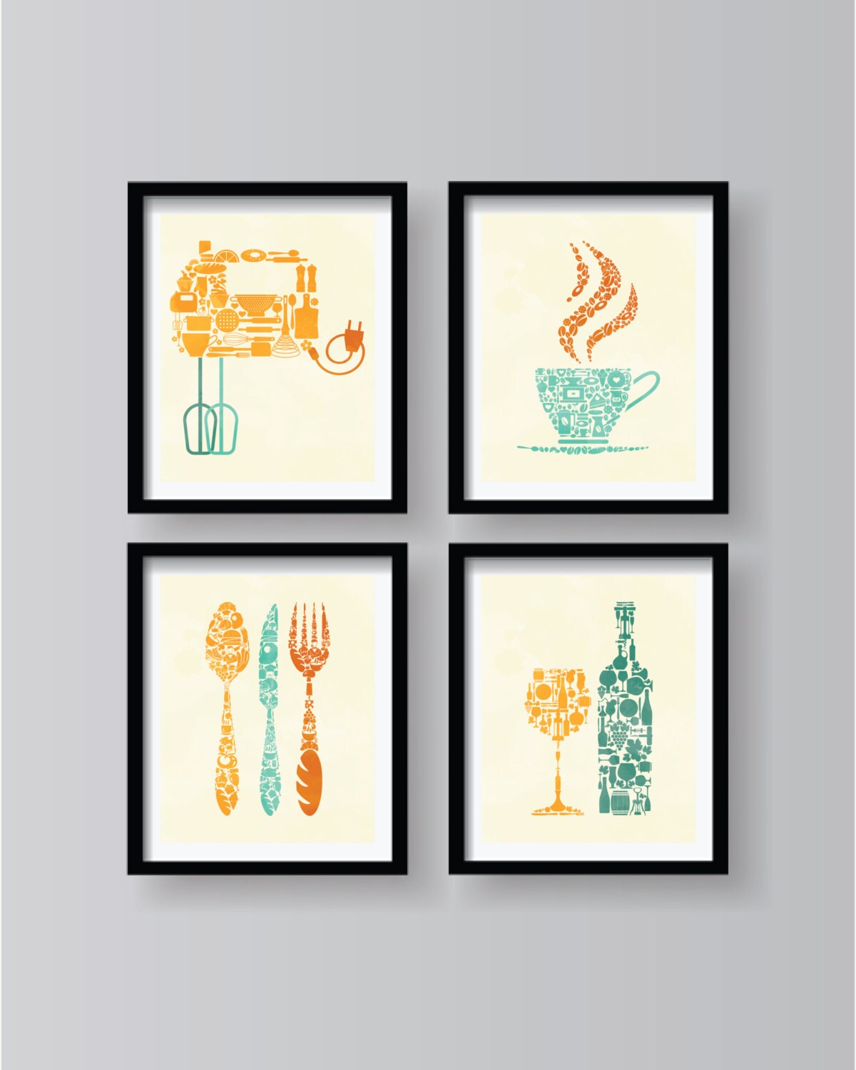 Retro Kitchen Decor Kitchen Wall Art Kitchen Decor Kitchen - Etsy