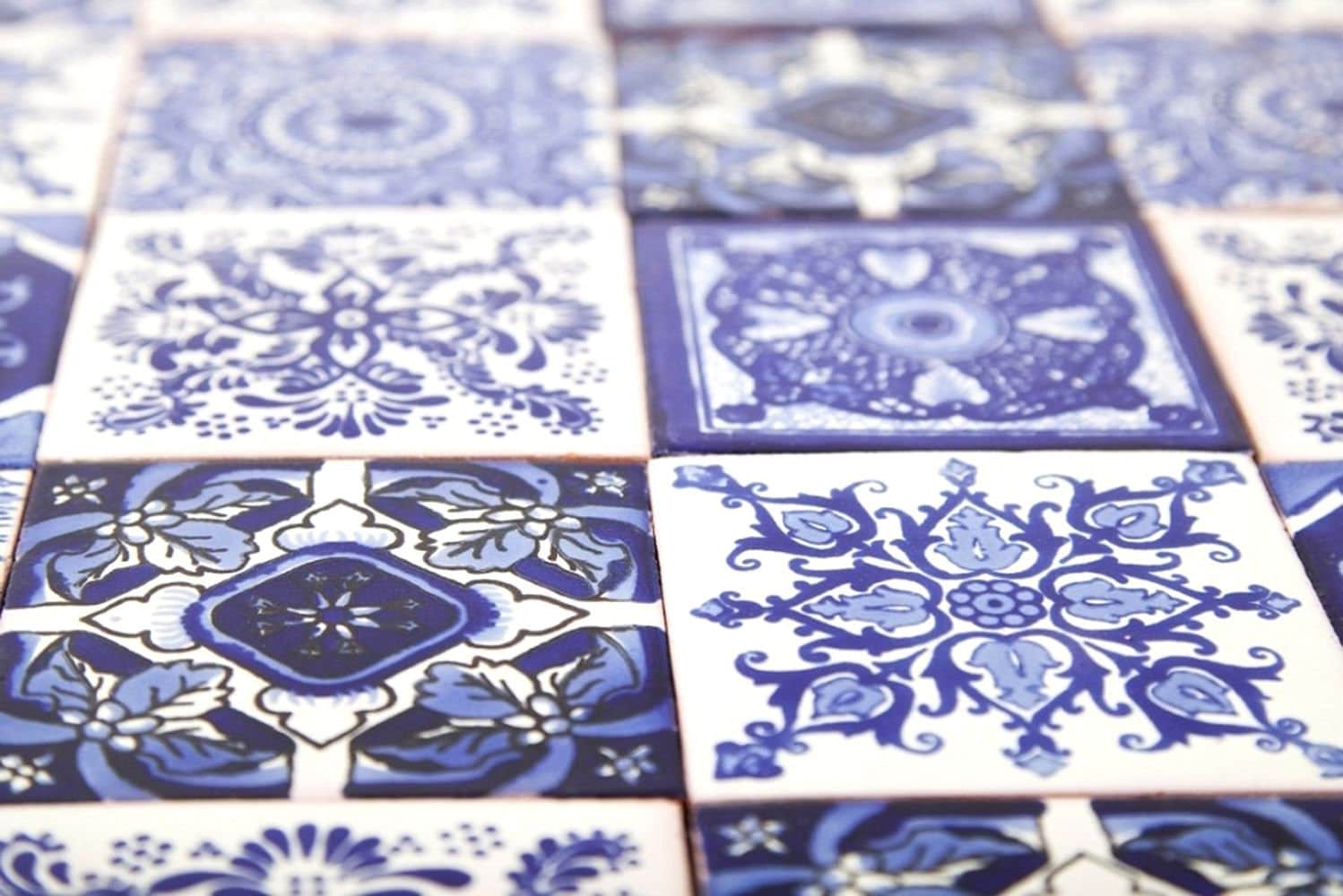 Azulejos mexicanos de Talavera Azul Cobalto y blanco Azulejos | Etsy