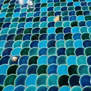 Mosaic Tiles Fish Scale - Marlin by Cerames - A Set of Decorative ...