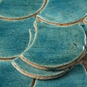 Decorative Ceramic Mermaid Tiles in the Shape of a Fish Scale ...