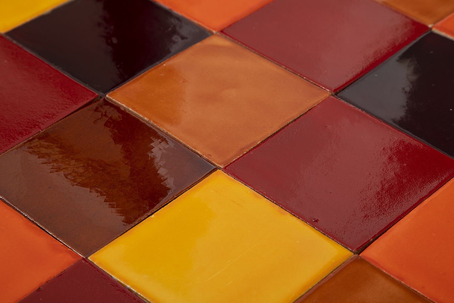 Patchwork Ceramic Made of One-color Tiles From Mexico - 90 Pcs, 1 M2 ...
