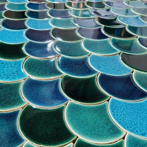 Mosaic Tiles Fish Scale - Marlin by Cerames - A Set of Decorative ...