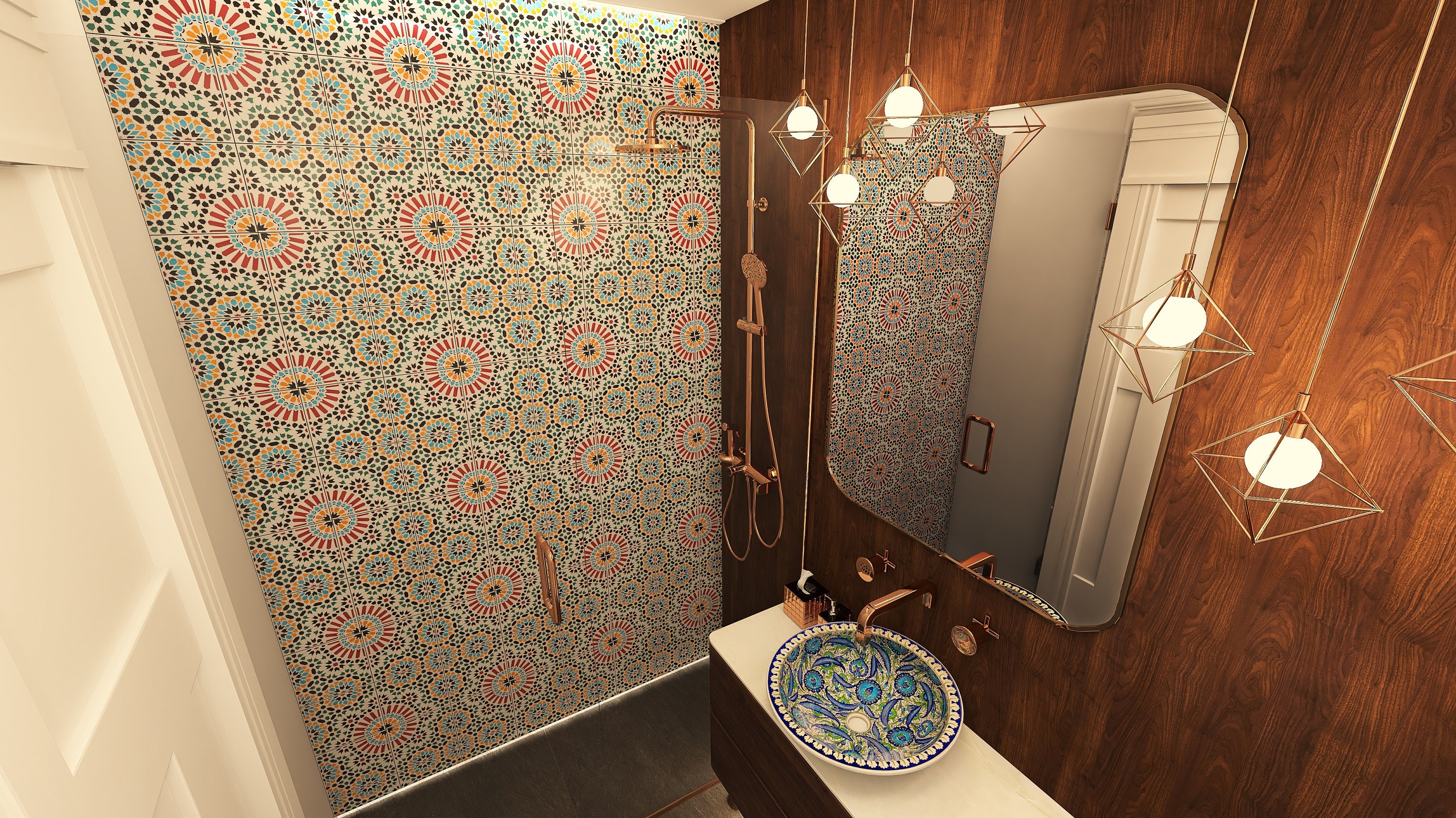 Moroccan Tiles, Colorful Ceramic Wall Tile 20x20cm, 12 Tiles in Set (0 ...